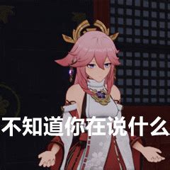 不知道你在说什么原神八重神子表情包表情包图片gif动图 求表情网 斗图从此不求人
