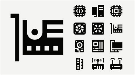 Premium Vector Computer Hardware Outline Icons