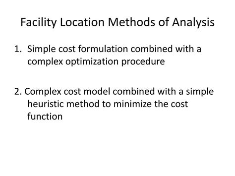 Ppt Facility Location Planning Powerpoint Presentation Free Download