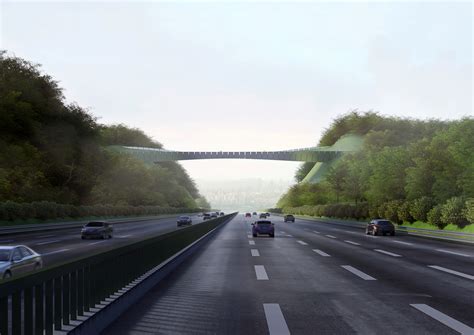 Gallery Of Eco Bridge Design Winner Creates An Undulating Mountainside