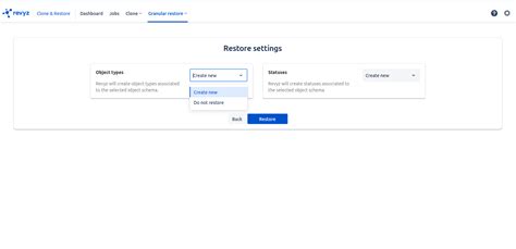object schema settings example