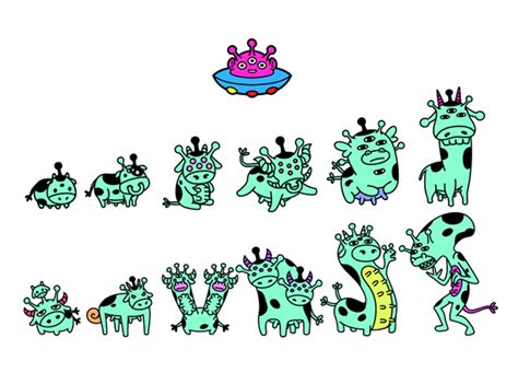 Cow Evolution Behance