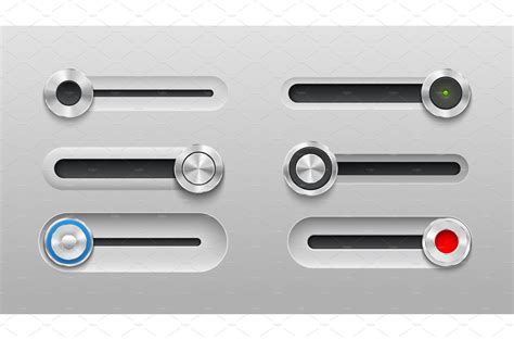 Ui Slider Bar Buttons Volume Masterbundles