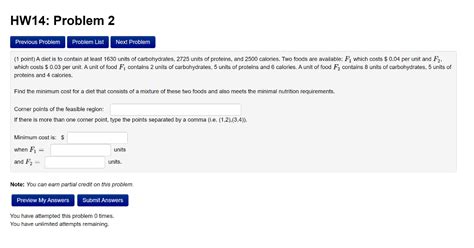Solved Hw14 Problem 2 Previous Problem Problem List Next