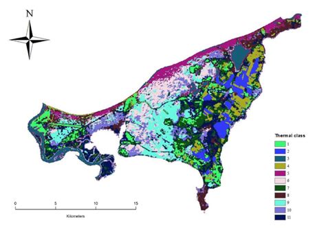 The Wolin Island Area Lst Classification Map Isodata11 Using Isodata Download Scientific