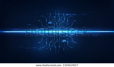 Abstract Digital Technology Operating System Background Stock Vector