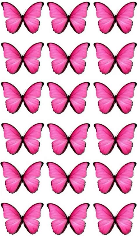 Ярко розовые бабочки шаблон для букета