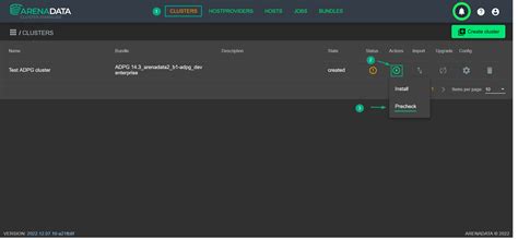 Adpg Cluster Installation Via Adcm Online Adpg Arenadata Docs
