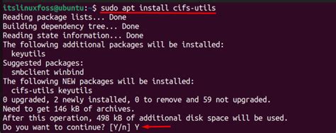 how do i mount a cifs share its linux foss