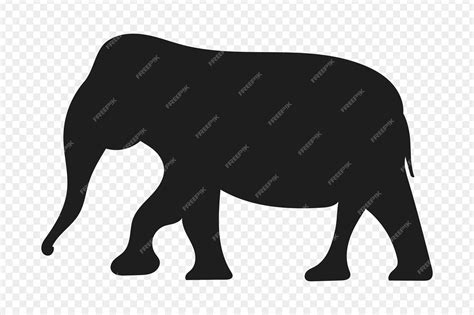 Premium Vector Vector Illustration Of Elephant Silhouette On