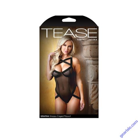 Buy Fantasy Lingerie Tease Serafina Strappy Caged Playsuit