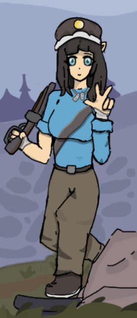 Scout Tf2 As A Female Fanart By Robplayz On Newgrounds