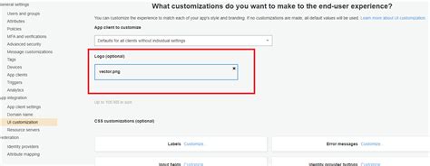 Javascript Aws Cognito Ui Customizations Not Updating In React Natvie App Stack Overflow