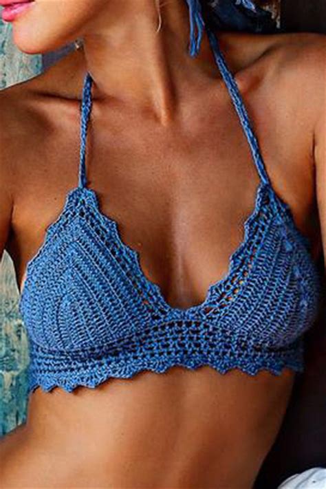 Crochet Bikini Top Sold In Multiple Colors Beach Groove Swimwear