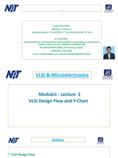 Nit 1 4 7040 Lecture 5 Vlsi Ec601 Pdf Integrated Circuit Digital Technology