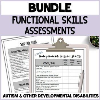 Bundle Functional Iep Assessments With Printable And Digital Data Sheets
