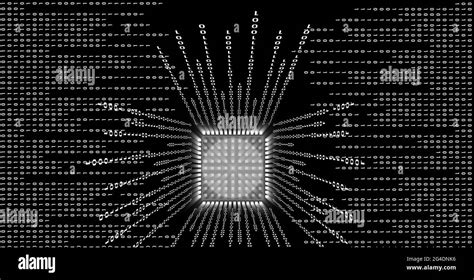 Binary Coding Data Processing Over Microprocessor Chip Against Black