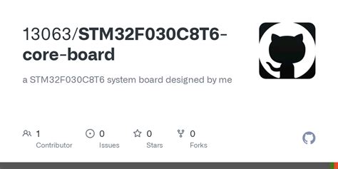 Github 13063stm32f030c8t6 Core Board A Stm32f030c8t6 System Board