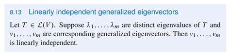 Solved 813 Linearly Independent Generalized Eigenvectors