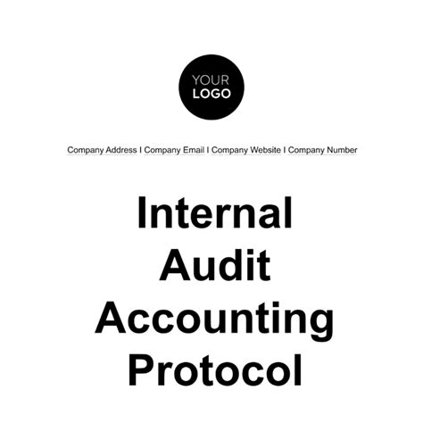 Internal Audit Accounting Protocol Template Edit Online And Download