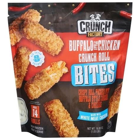 Crunch Factory Buffalo Style Chicken And Cheese Roll Bites 14 Count