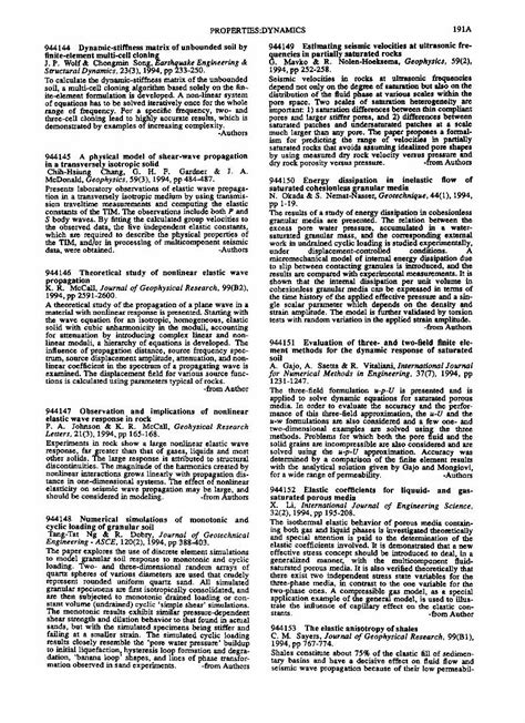 Pdf Numerical Simulations Of Monotonic And Cyclic Loading Of Granular