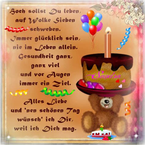 Поздравления На Немецком В Стихах —