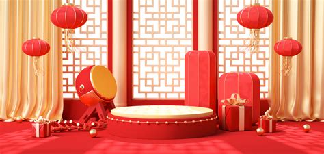 灯笼建模背景图片 灯笼建模背景素材图片 千库网