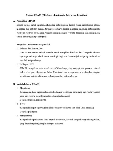 Resume Jurnal Metode Chaid Pdf