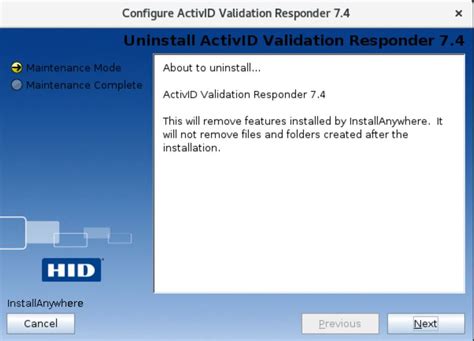 Uninstalling Validation Responder On Linux
