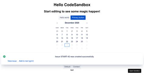 Atlaskit Atlassian Codesandbox