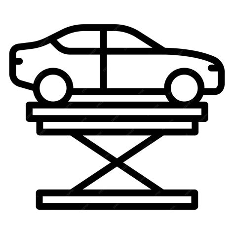 Premium Vector Car Lift Vector Illustration