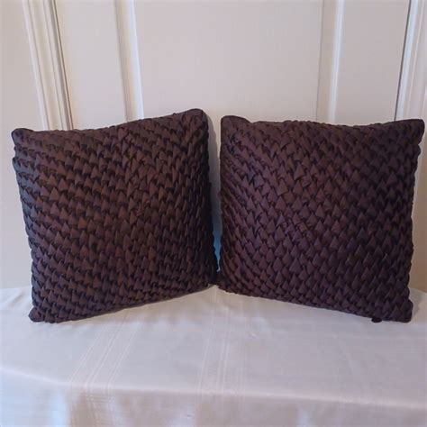 Pier 1 Accents Pier Imports Throw Pillows Set Of Two Brown Iridescent Poshmark