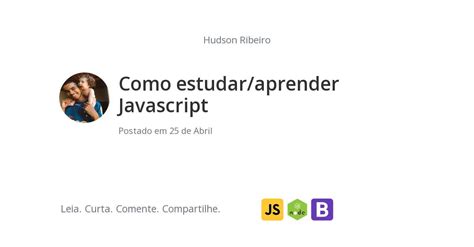 Como Estudar Aprender Javascript