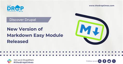 New Version Of Markdown Easy Module Released