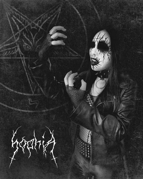 Black Metal Girl Drawing