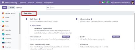 Settings In Odoo 18 Manufacturing Odoo 18 Community Book