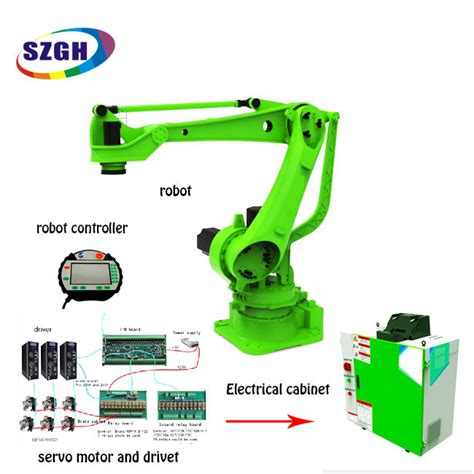 Robotic Case Packer Bottles Packaging Robotic Arm Solution Plastic Handle Insertion Robotic For