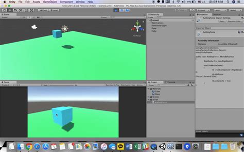 Unity Tutorial Physics 3d Physics Adding Physics Forces L