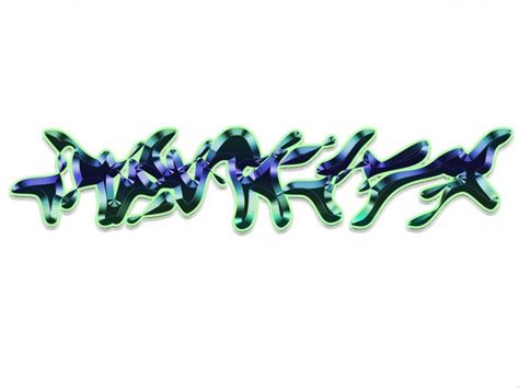 힙하고 영한 크롬타입 크로마틱 타이포그래피 크몽