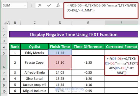 How To Subtract And Display Negative Time In Excel 3 Methods