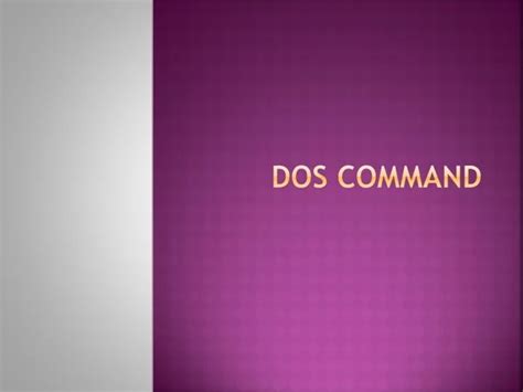 ppt windows command line interface aka dos commands powerpoint