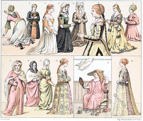 Medieval Female Hats And Hairstyles Of The 15th And 16th Centuries