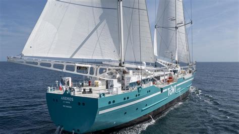 Anemos Worlds Largest Sailing Cargo Ship Begins Transatlantic Trip