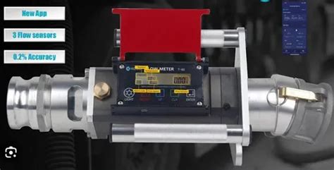 Portable Diesel Discharge Flow Meter 3 Fuel Unloading Discharge