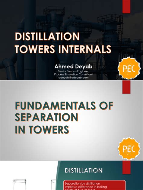 Distillation Tower Internals Pdf Distillation Gases