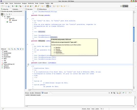 Présentation de la Javadoc