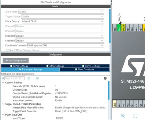 Stm32f446 How To Use Cubemx To Config Tim2 In Pwm