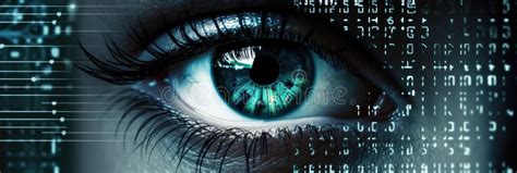 Biometric Data Encryption For Protected Information Stock Illustration Illustration Of