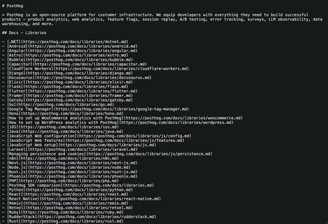 Markdown And Llmstxt Docs Posthog